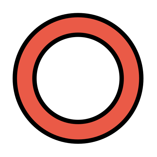⭕ Hollow Red Circle on OpenMoji 15.1