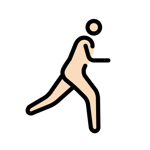🏃🏻‍♂️‍ ️ Man Running: Light Skin Tone, Facing Right on OpenMoji 15.1