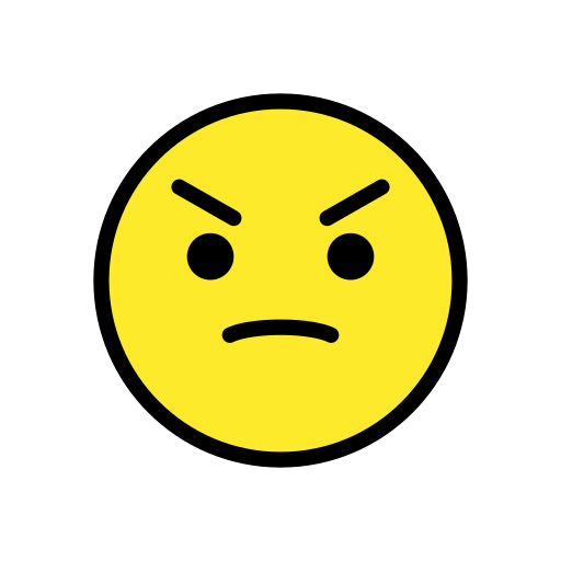 😠 Angry Face on OpenMoji 16.0