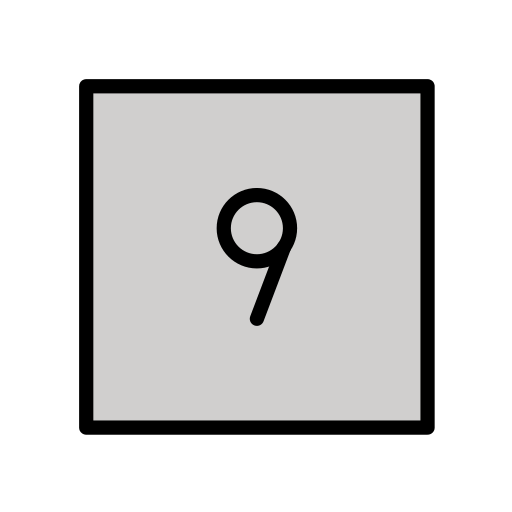 9️⃣ Keycap Digit Nine on OpenMoji 16.0