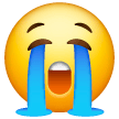 😭 Loudly Crying Face on Samsung One UI 7.0 April 2025