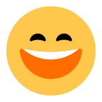 😄 Grinning Face with Smiling Eyes on Toss Face (토스페이스) March 2022