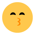 😙 Kissing Face with Smiling Eyes on Toss Face (토스페이스) March 2022