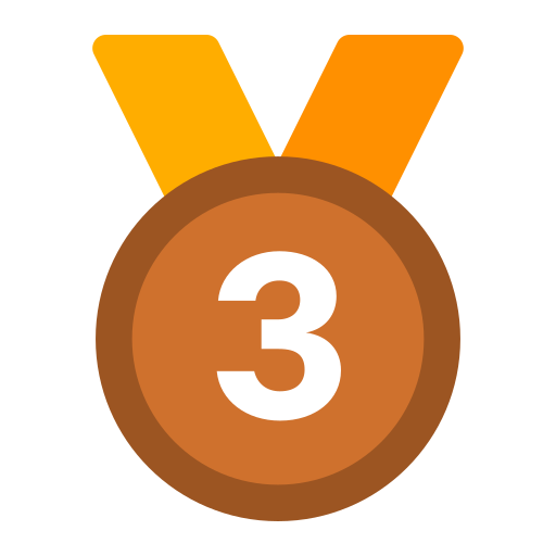 🥉 3rd Place Medal on Toss Face (토스페이스) 1.5