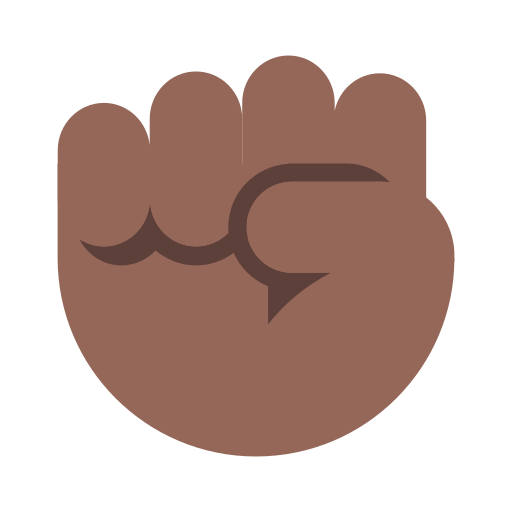 🏾 Raised Fist: Medium-Dark Skin Tone on Toss Face (토스페이스) 1.5