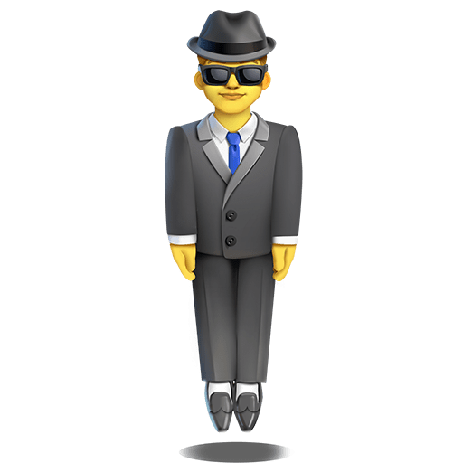 🕴️‍♂️ Man in Suit Levitating on Twitter Emoji Stickers 13.1