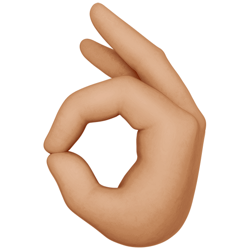 👌🏽 Señal De Aprobación Con La Mano: Tono De Piel Medio en Twitter Emoji ...