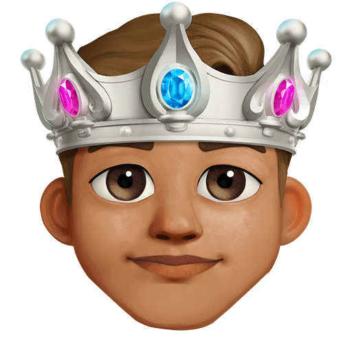 🤴🏽 Prince: Medium Skin Tone on Twitter Emoji Stickers 13.1