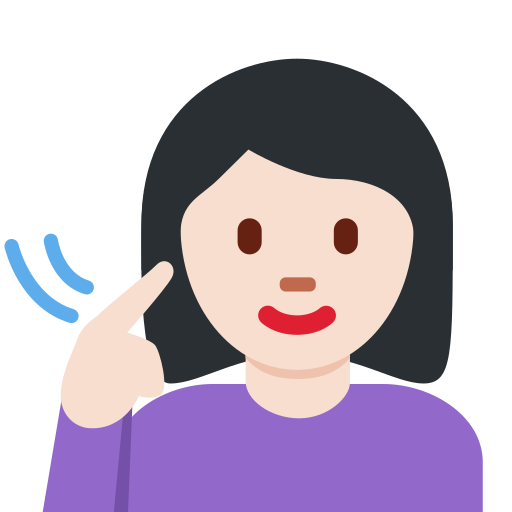 🧏🏻‍♀️ Deaf Woman: Light Skin Tone on Twitter / X January 2025 Update
