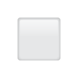 ️ White Medium Square Emoji