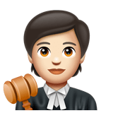 🧑🏻‍⚖️ Judge: Light Skin Tone on WhatsApp 2.25.1.75