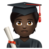 🧑🏿‍🎓 Student: Dark Skin Tone on WhatsApp 2.25.1.75