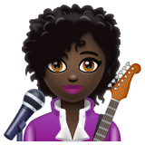 👩🏿‍🎤 Woman Singer: Dark Skin Tone on WhatsApp 2.25.1.75