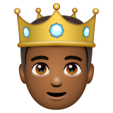 🤴🏾 Prince: Medium-Dark Skin Tone on WhatsApp 2.25.9.78