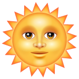 🌞 Sun with Face on WhatsApp 2.25.9.78