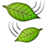 🍃 Leaf Fluttering in Wind Emoji