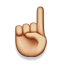 ☝️ White Up Pointing Index Emoji