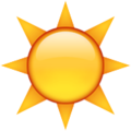 ☀️ Black Sun with Rays Emoji