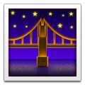 🌉 Bridge at Night Emoji