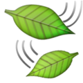 🍃 Leaf Fluttering in Wind Emoji