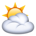 ⛅ Sun Behind Cloud Emoji
