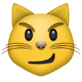 😼 Cat Face with Wry Smile Emoji