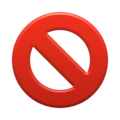 🚫 No Entry Sign Emoji