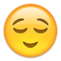 😌 Relieved Face Emoji