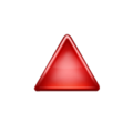 🔺 Up-Pointing Red Triangle Emoji