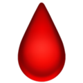 🩸 Drop of Blood Emoji