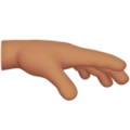 🫳🏽 Palm Down Hand: Medium Skin Tone Emoji