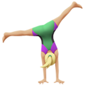 🤸🏼‍♀️ Woman Doing Cartwheel: Medium-Light Skin Tone Emoji