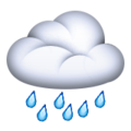 🌧️ Cloud with Rain Emoji