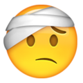 🤕 Face with Head-Bandage Emoji