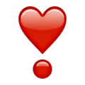 ️ Heavy Heart Exclamation Mark Ornament Emoji