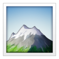 🏔️ Snow Capped Mountain Emoji
