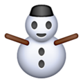 ⛄ Snowman Without Snow Emoji