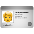 🪪 Identification Card Emoji