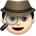 🕵🏻 Sleuth or Spy: Light Skin Tone Emoji