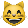 😸 Grinning Cat Face with Smiling Eyes Emoji