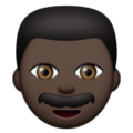 👨🏿 Man: Dark Skin Tone Emoji