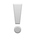 White Exclamation Mark Ornament Emoji