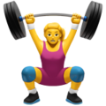 🏋️‍♀️ Woman Lifting Weights Emoji