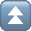 ⏫ Black Up-Pointing Double Triangle Emoji