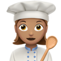 👩🏽‍🍳 Female Cook: Medium Skin Tone Emoji