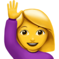 🙋 Happy Person Raising One Hand Emoji