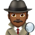 🕵🏾 Sleuth or Spy: Medium-Dark Skin Tone Emoji