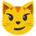 😼 Cat Face with Wry Smile Emoji