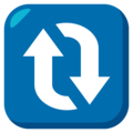 🔃 Clockwise Downwards and Upwards Open Circle Arrows Emoji