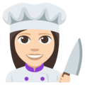👩🏻‍🍳 Female Cook: Light Skin Tone Emoji